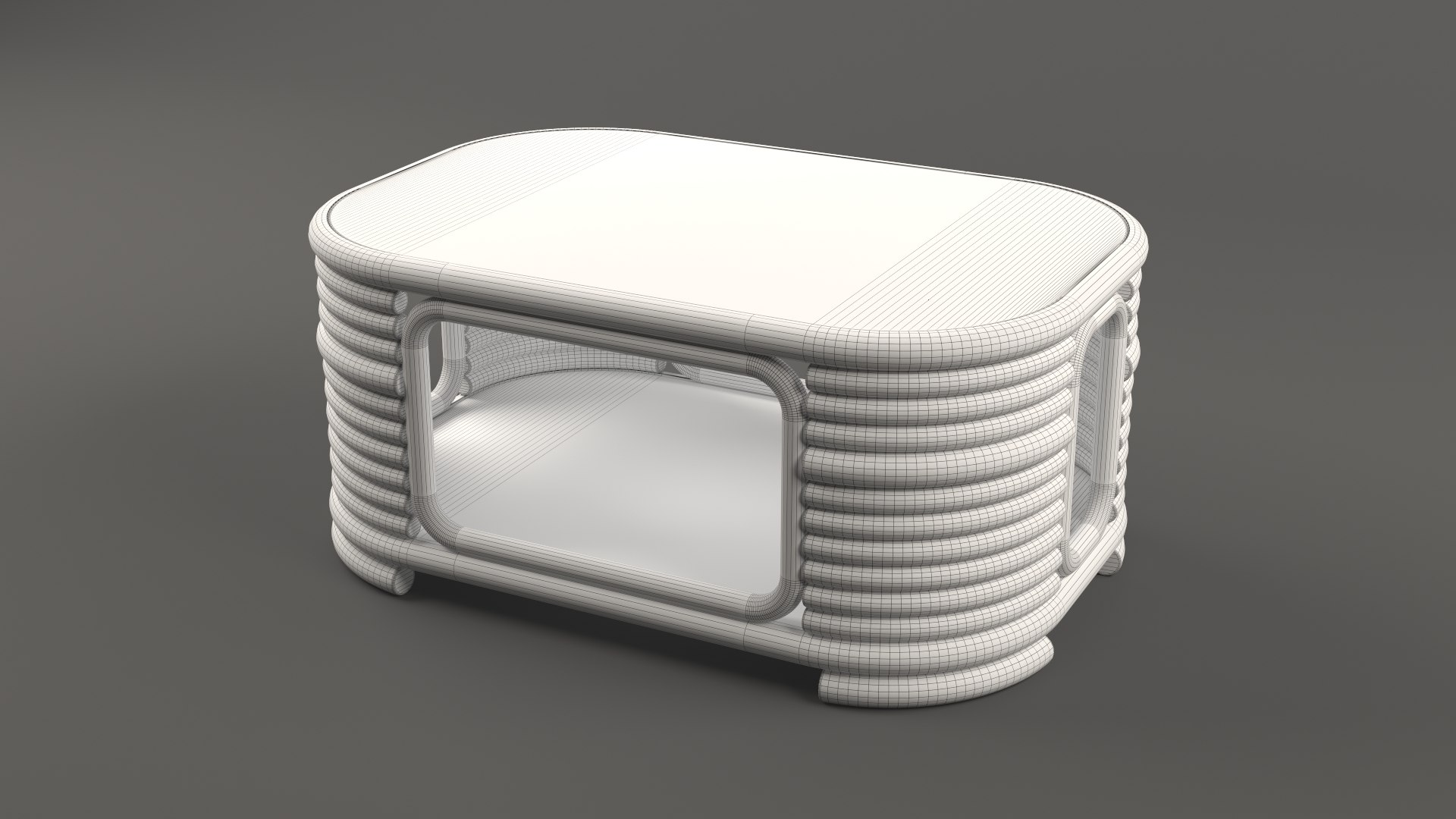 3D rattan table model - TurboSquid 1692751