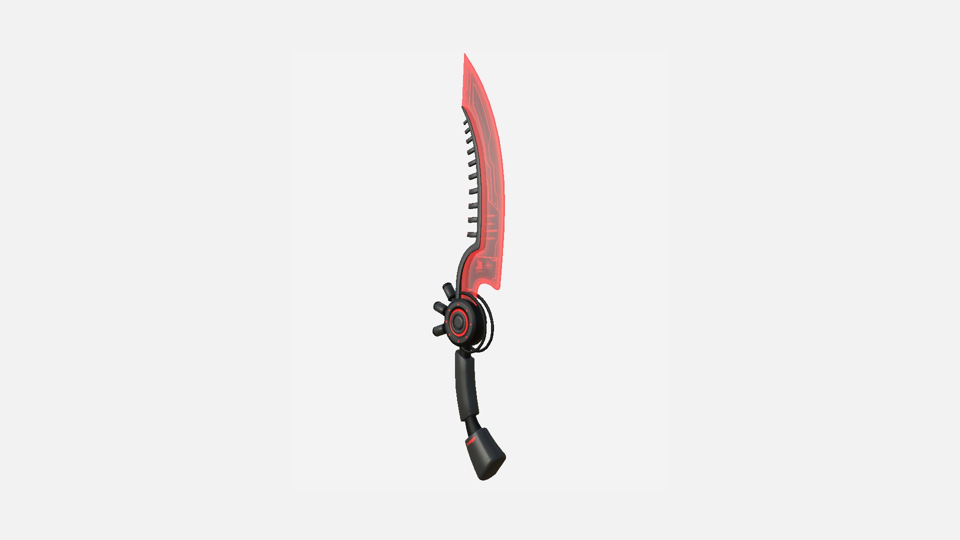 SciFi Dagger A04 Black Red - Sci Fi Weapon Design Model - TurboSquid ...
