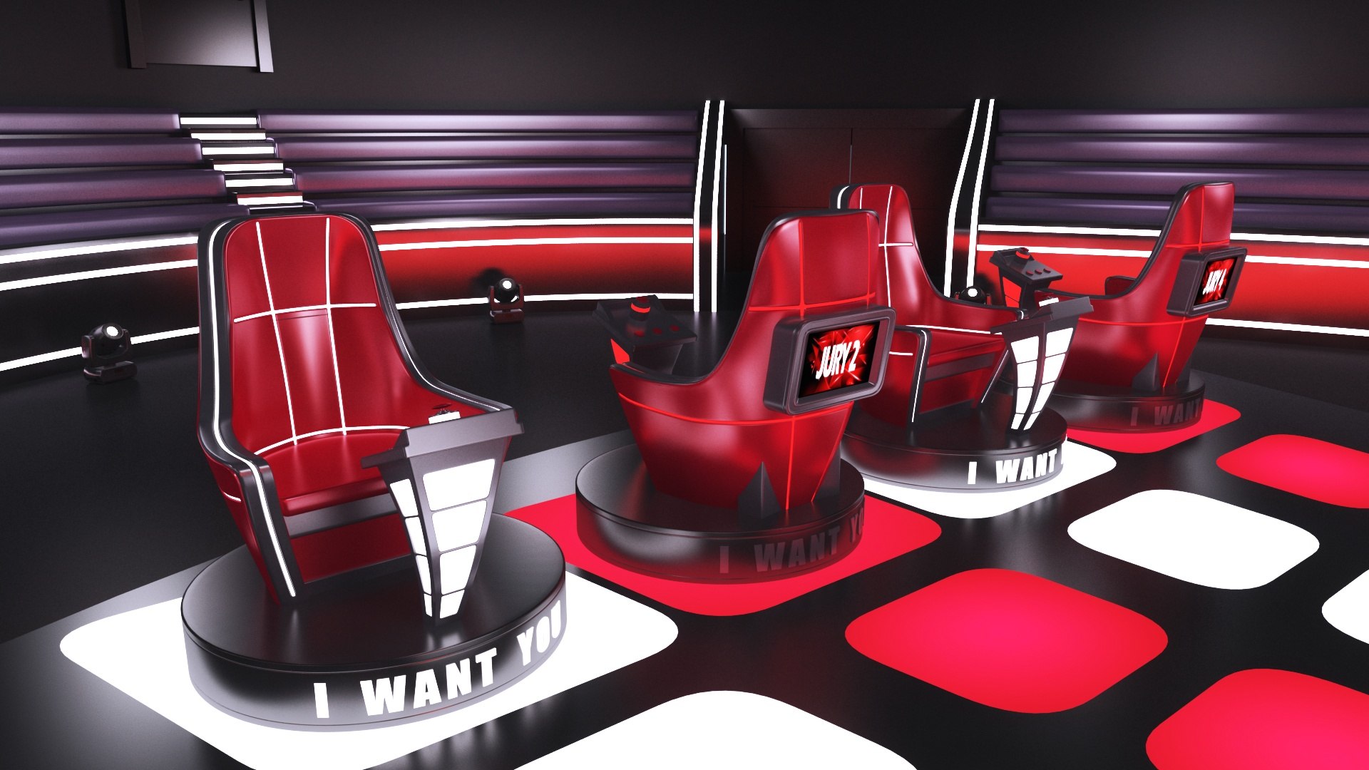 The Voice Tv Studio 2 3D Model - TurboSquid 1721293