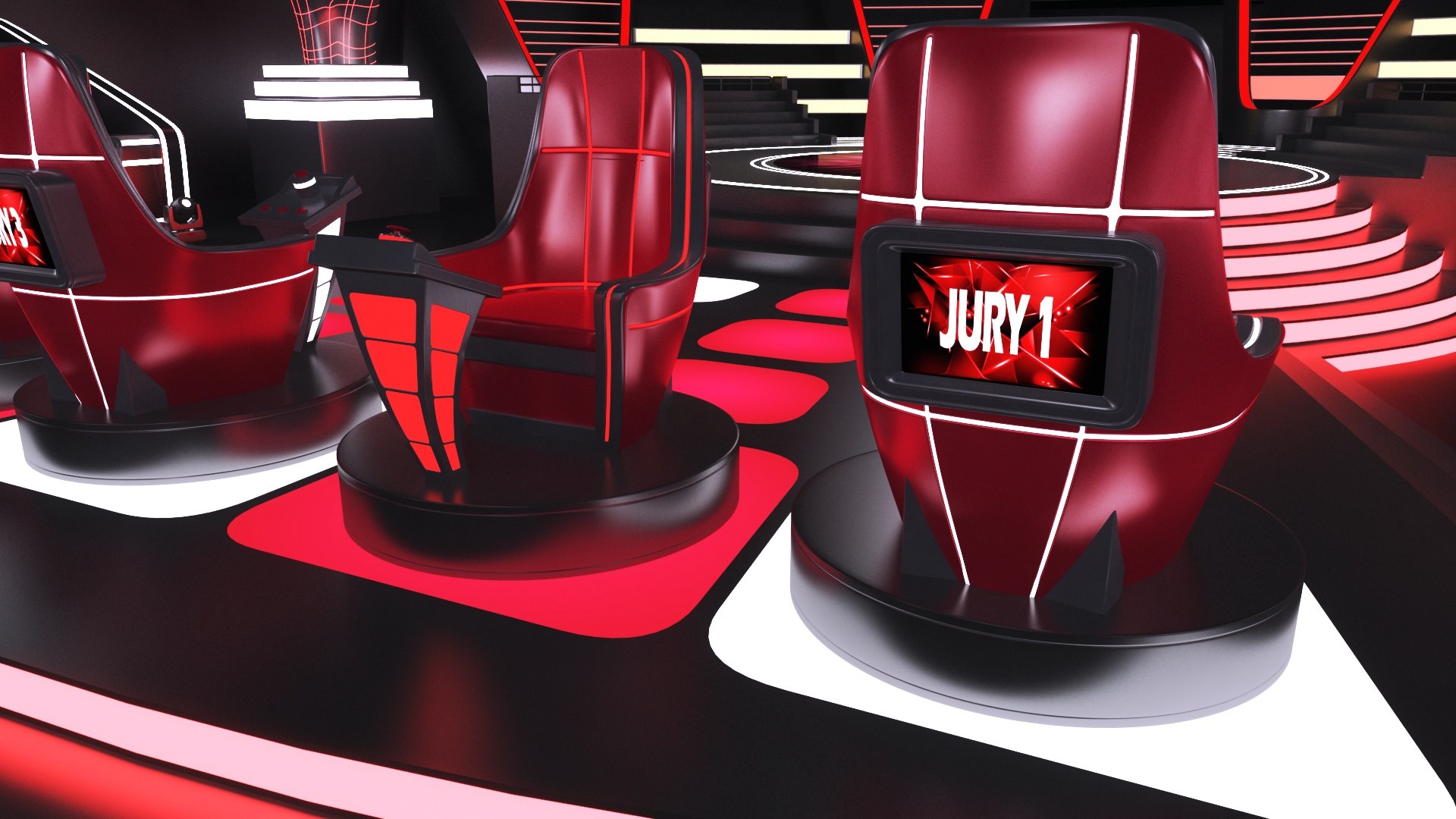 The Voice Tv Studio 2 3D Model - TurboSquid 1721293