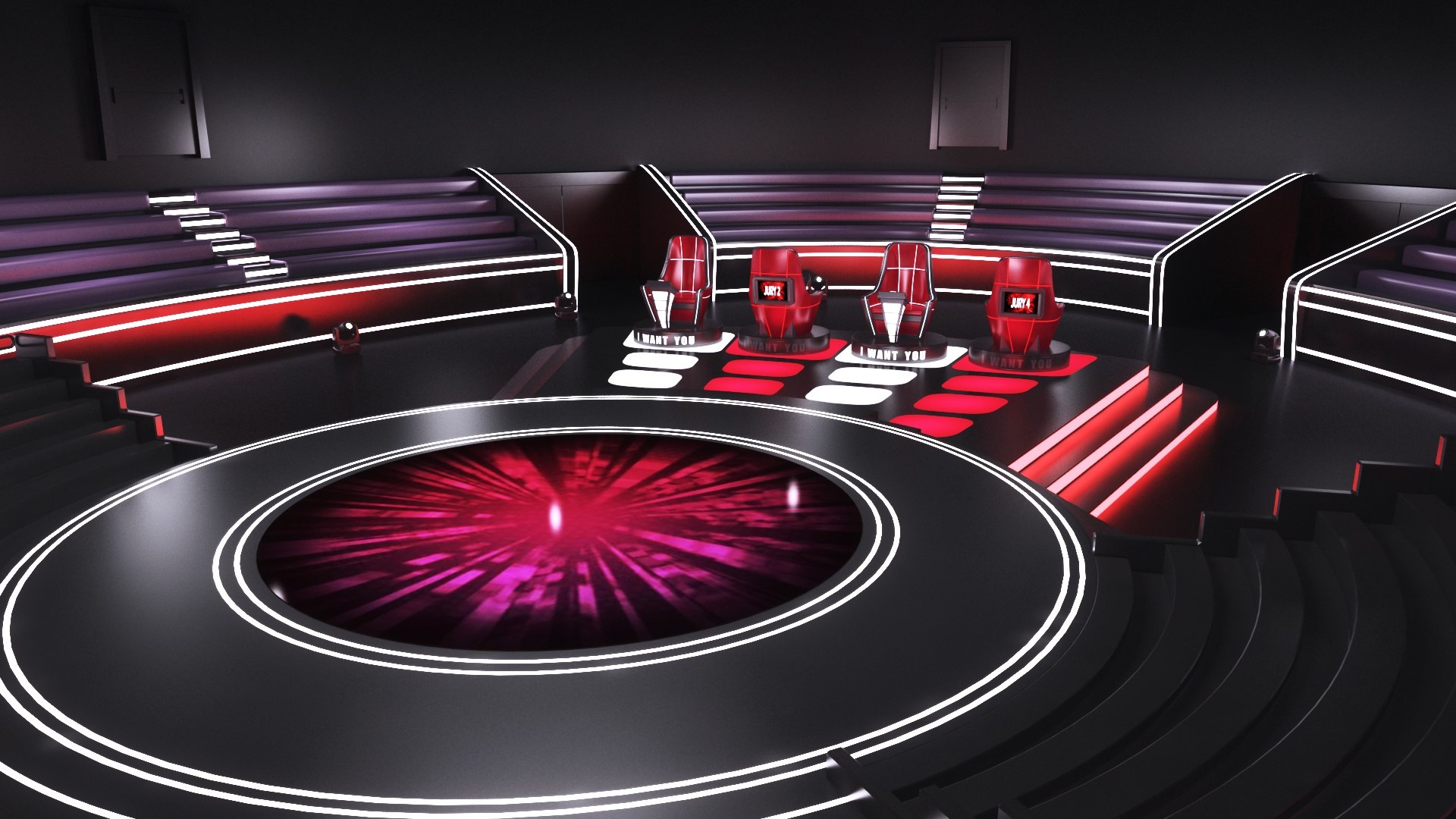 The Voice Tv Studio 2 3D Model - TurboSquid 1721293
