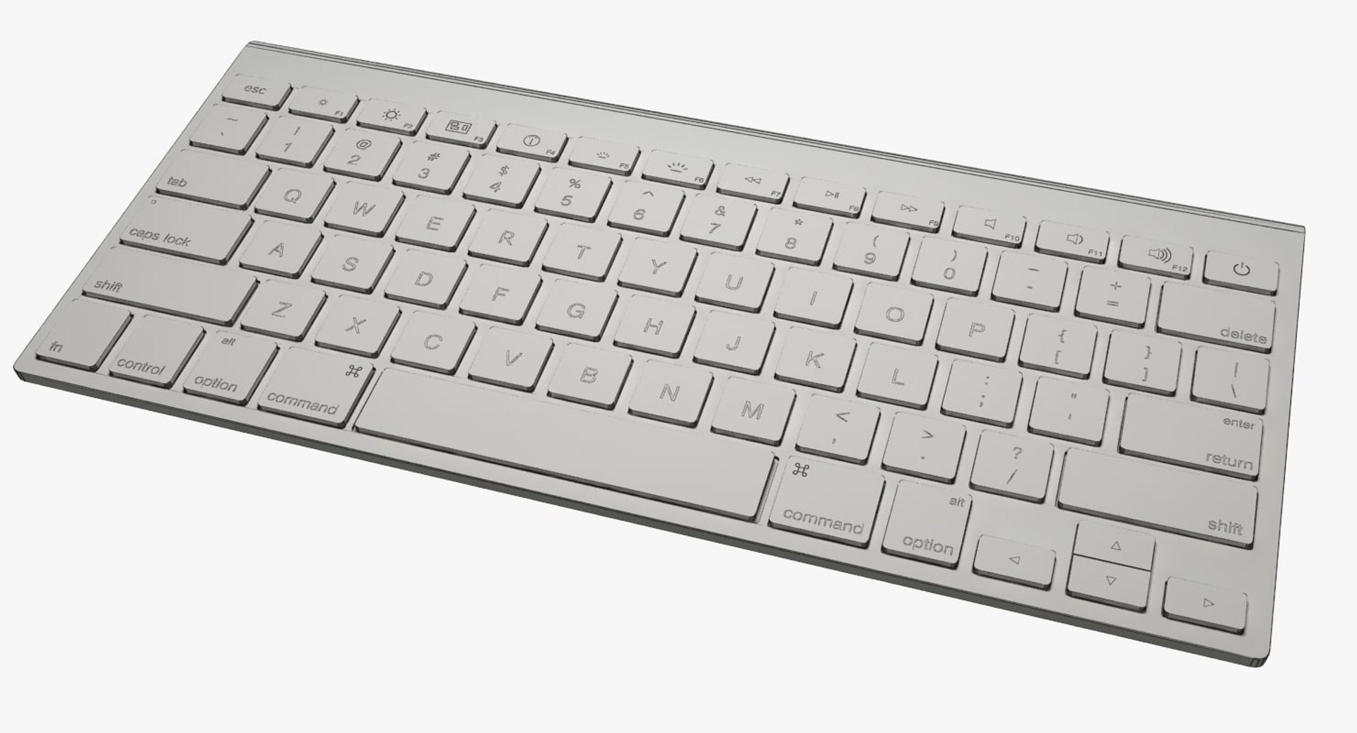Apple Wireless Keyboard 3d Model