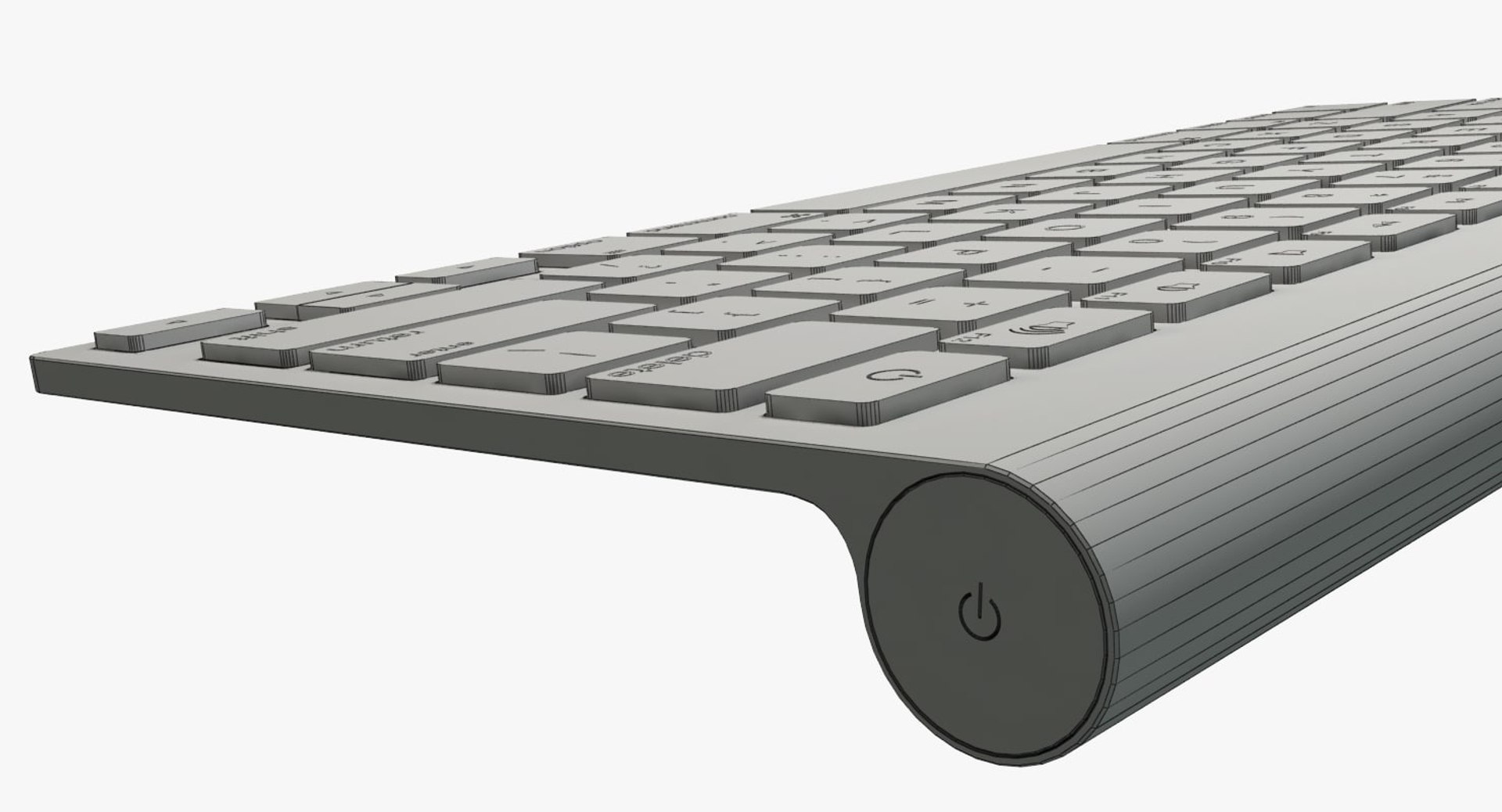 Apple Wireless Keyboard 3d Model