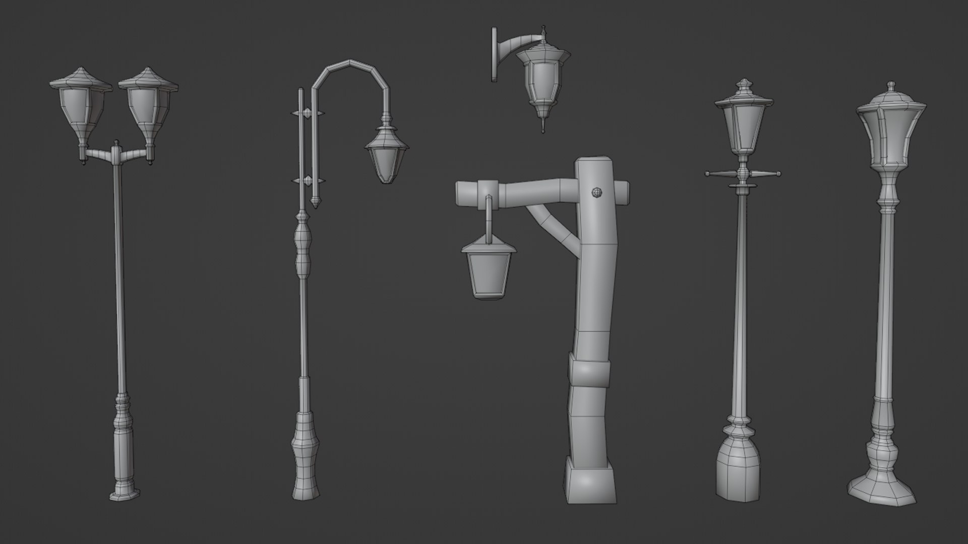 3D Stylized lamps - TurboSquid 1898909