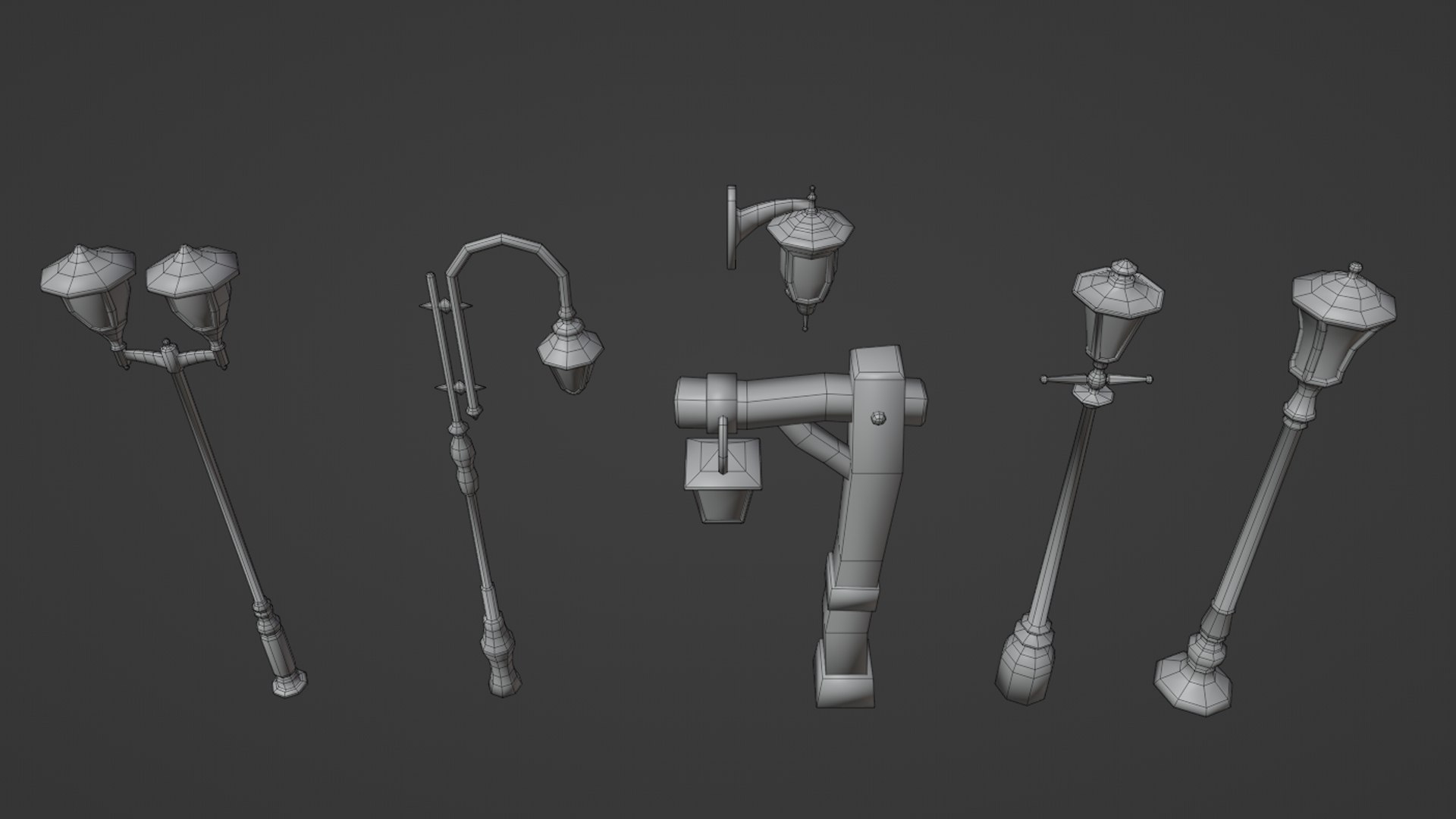 3D Stylized lamps - TurboSquid 1898909