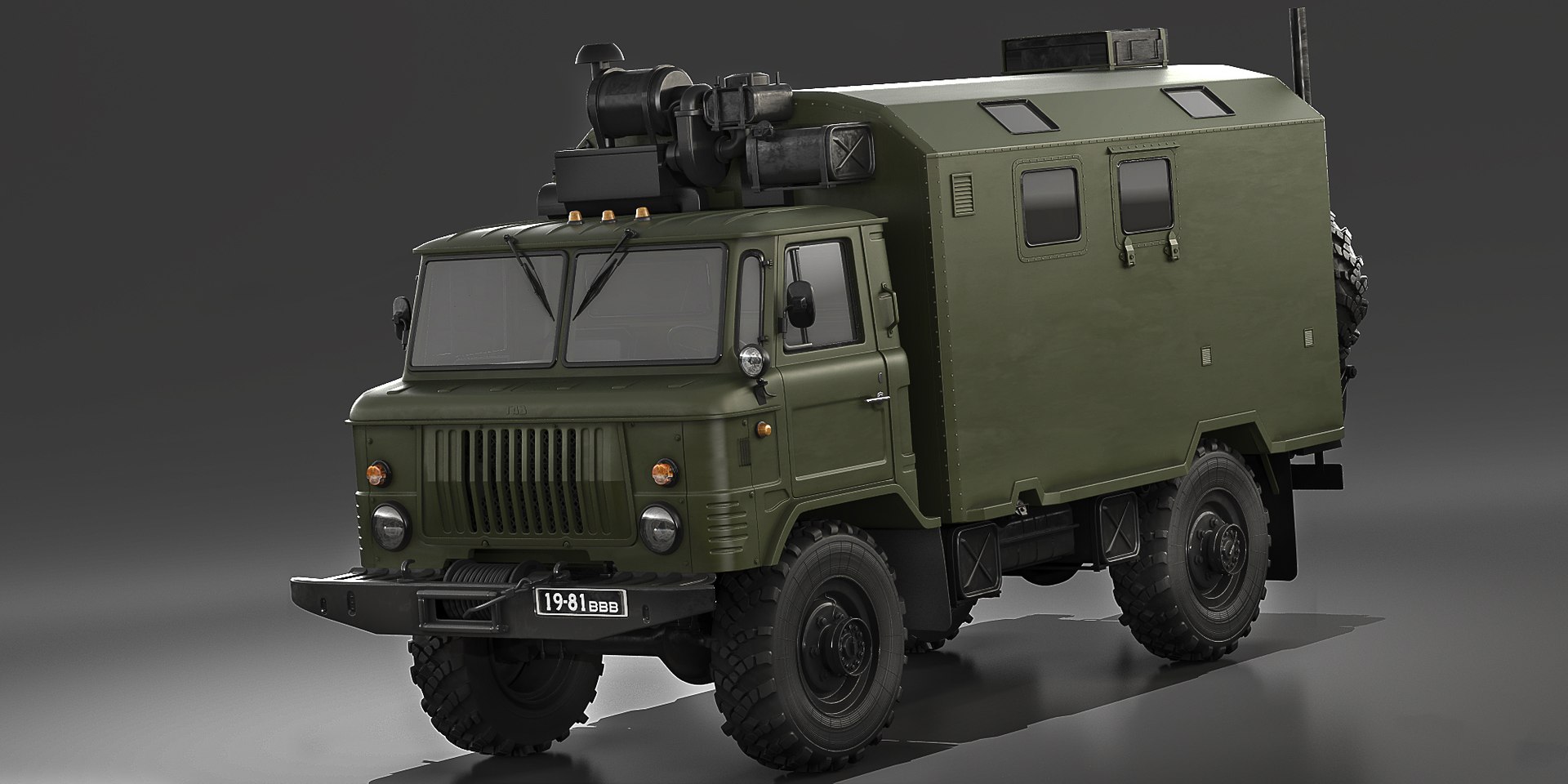 3D модель GAZ 66 kung 1988 - TurboSquid 1889044