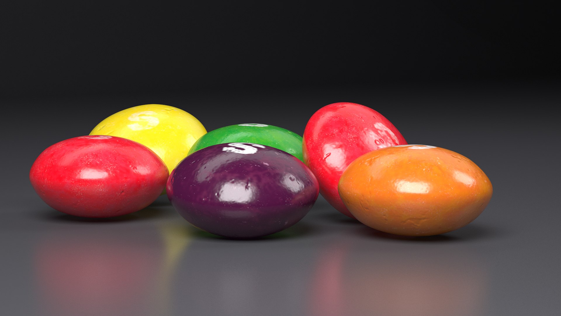 Multicolored Skittles Candies 3D Model - TurboSquid 2268153