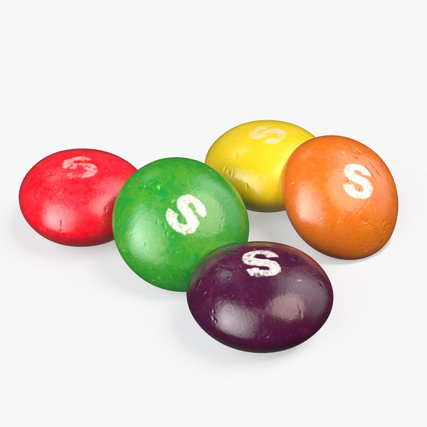 modelo 3d Caramelos Skittles multicolores - TurboSquid 2268153