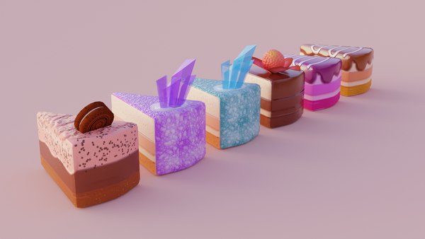 Stylized Cakes Pack model - TurboSquid 2066121