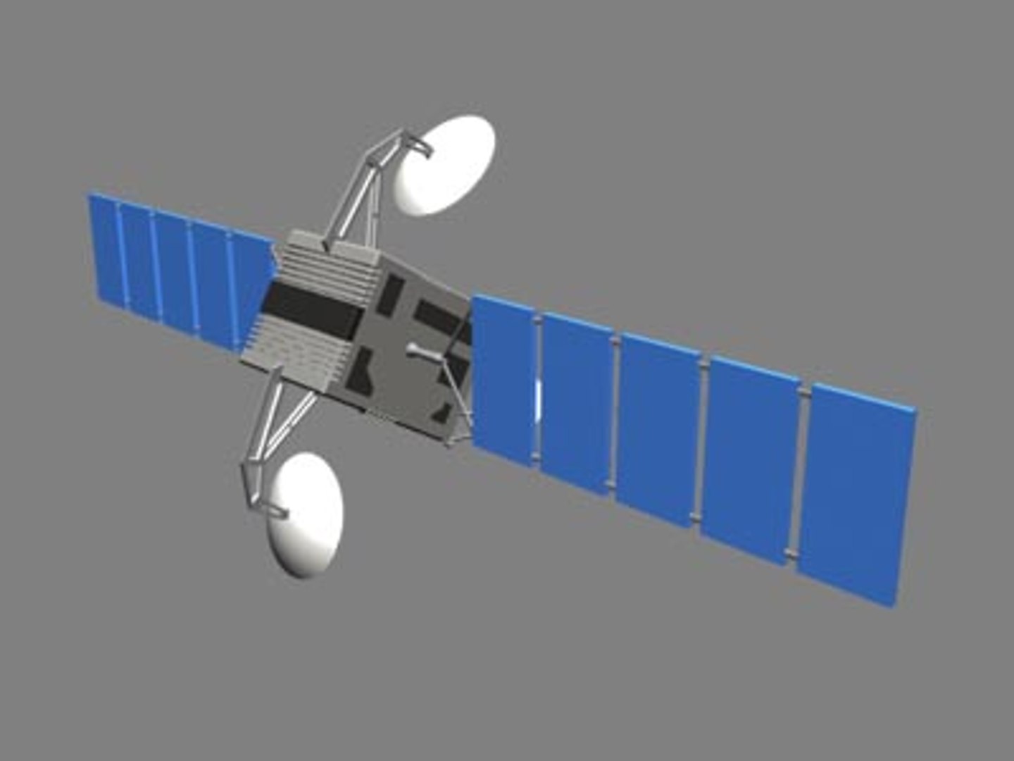 Orbital Communication Sattelite 3d Model