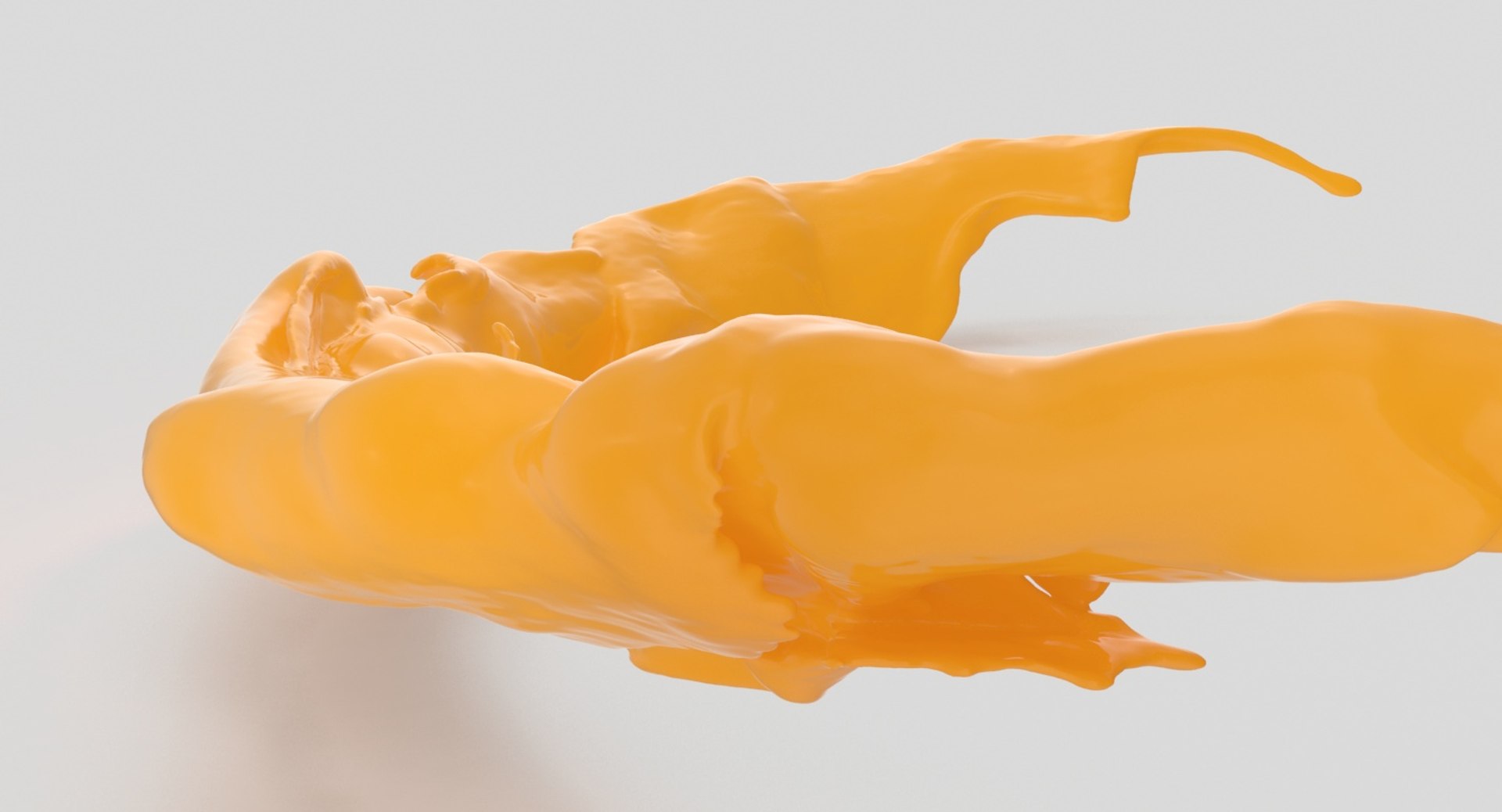 Splashes Isolated Aerial 3d Model