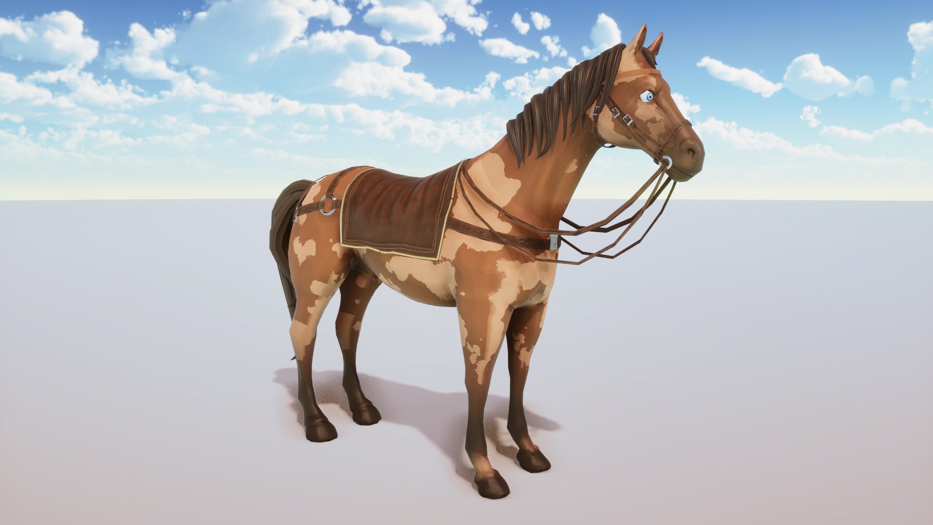 3D Model Stylized Horse Rigged - TurboSquid 2083926