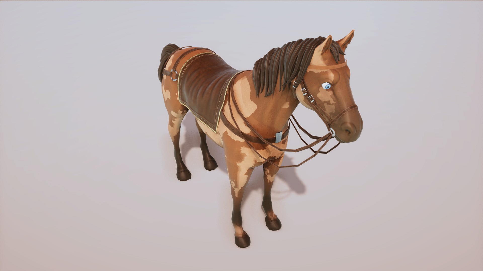 3D Model Stylized Horse Rigged - TurboSquid 2083926