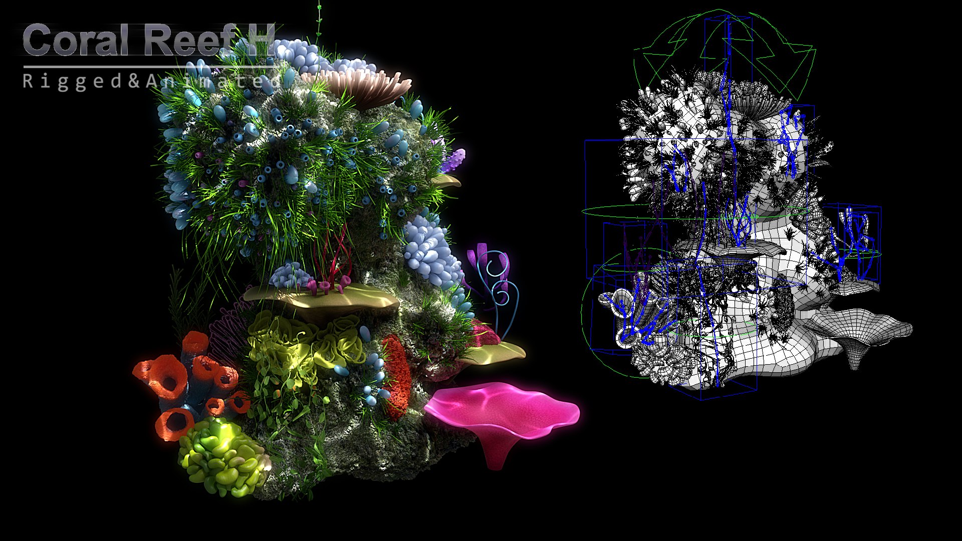 Cartoon Underwater Scene Blender 3D Model - TurboSquid 2322448