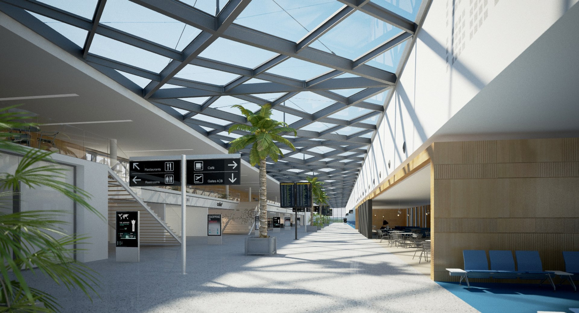 3d Interior Airport