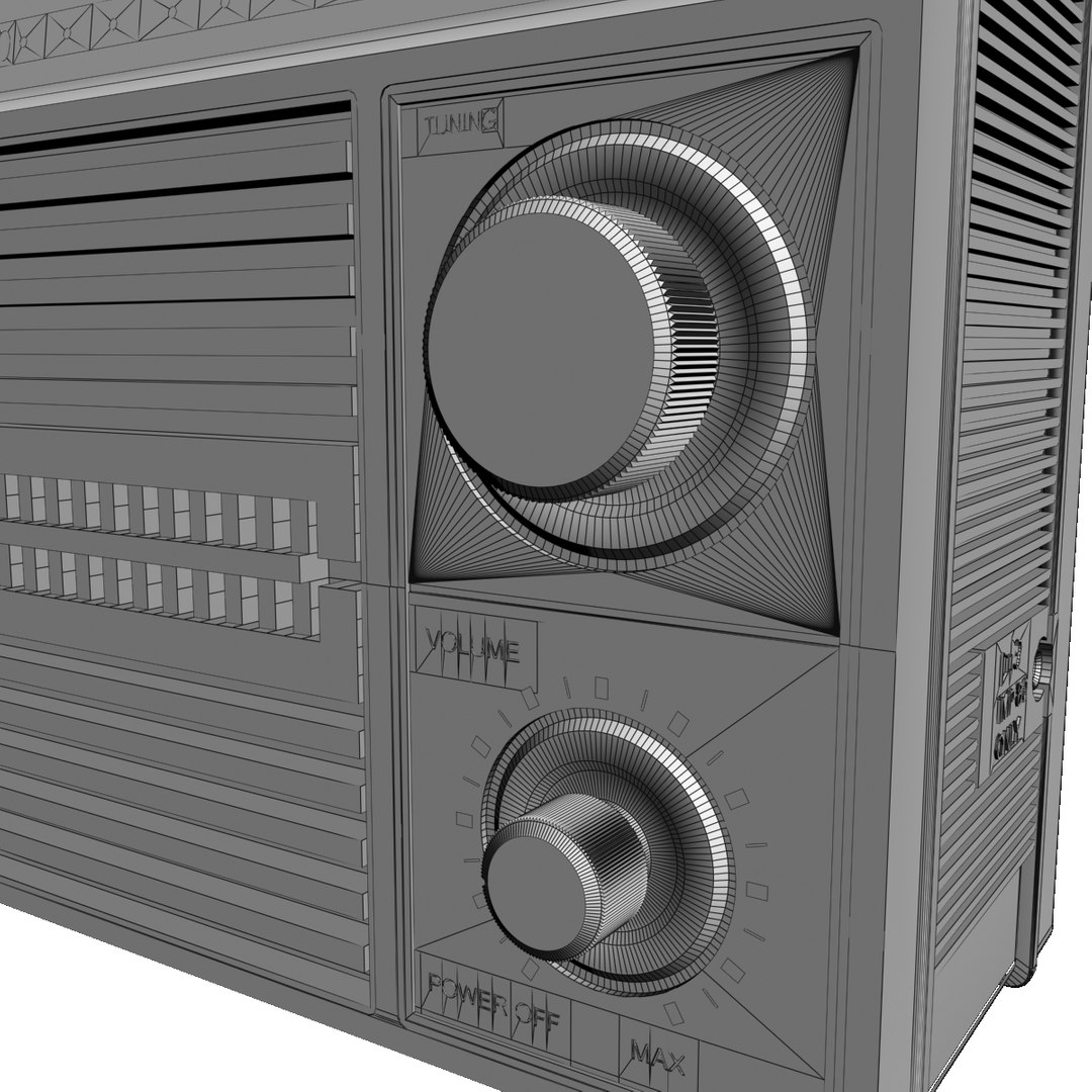 3d model panasonic radio