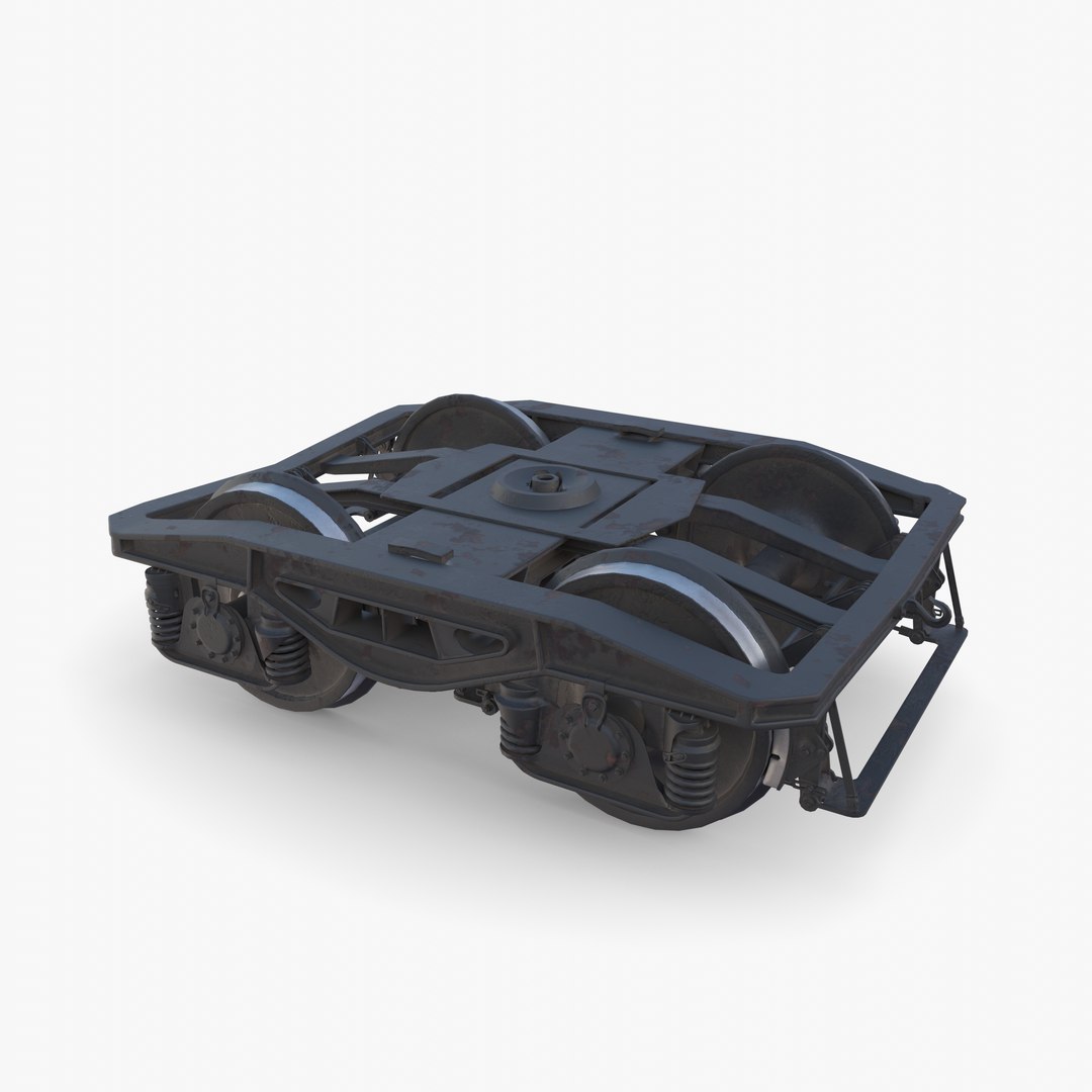 Train Car Bogie V2 3D Model - TurboSquid 2225668