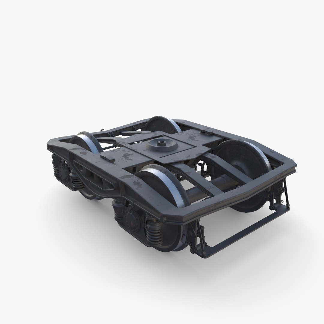 Train Car Bogie V2 3D Model - TurboSquid 2225668