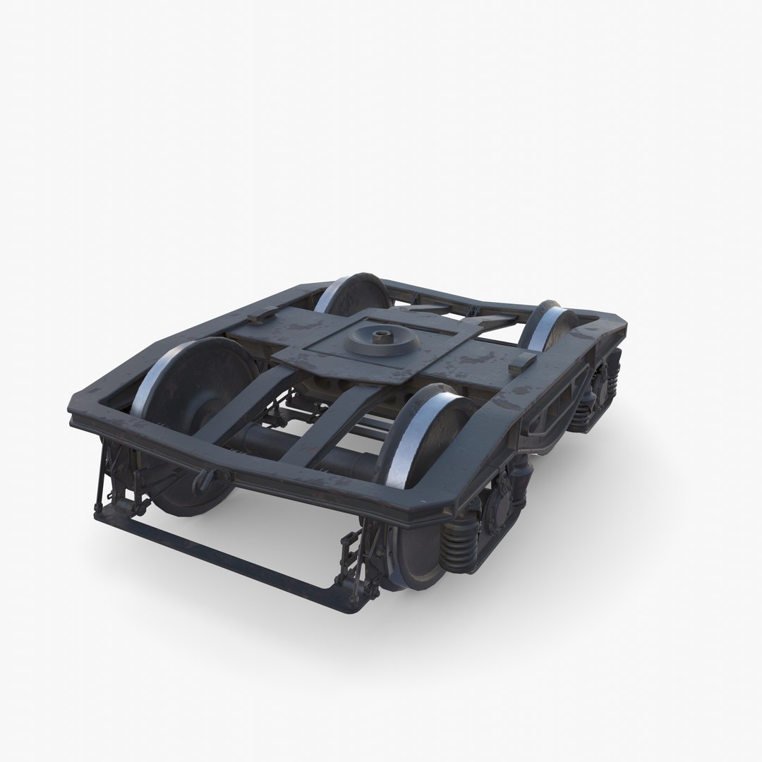 Train Car Bogie V2 3D Model - TurboSquid 2225668