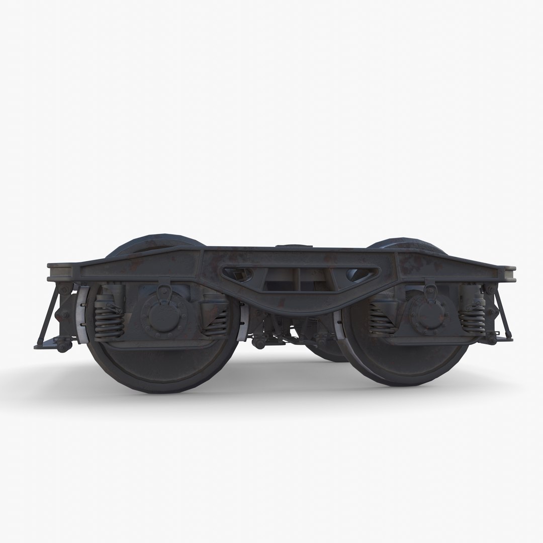 Train Car Bogie V2 3D Model - TurboSquid 2225668