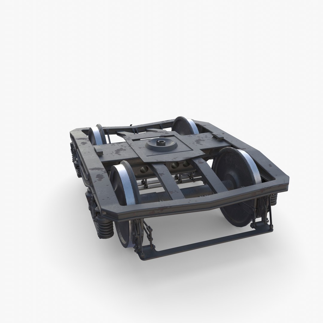 Train Car Bogie V2 3D Model - TurboSquid 2225668