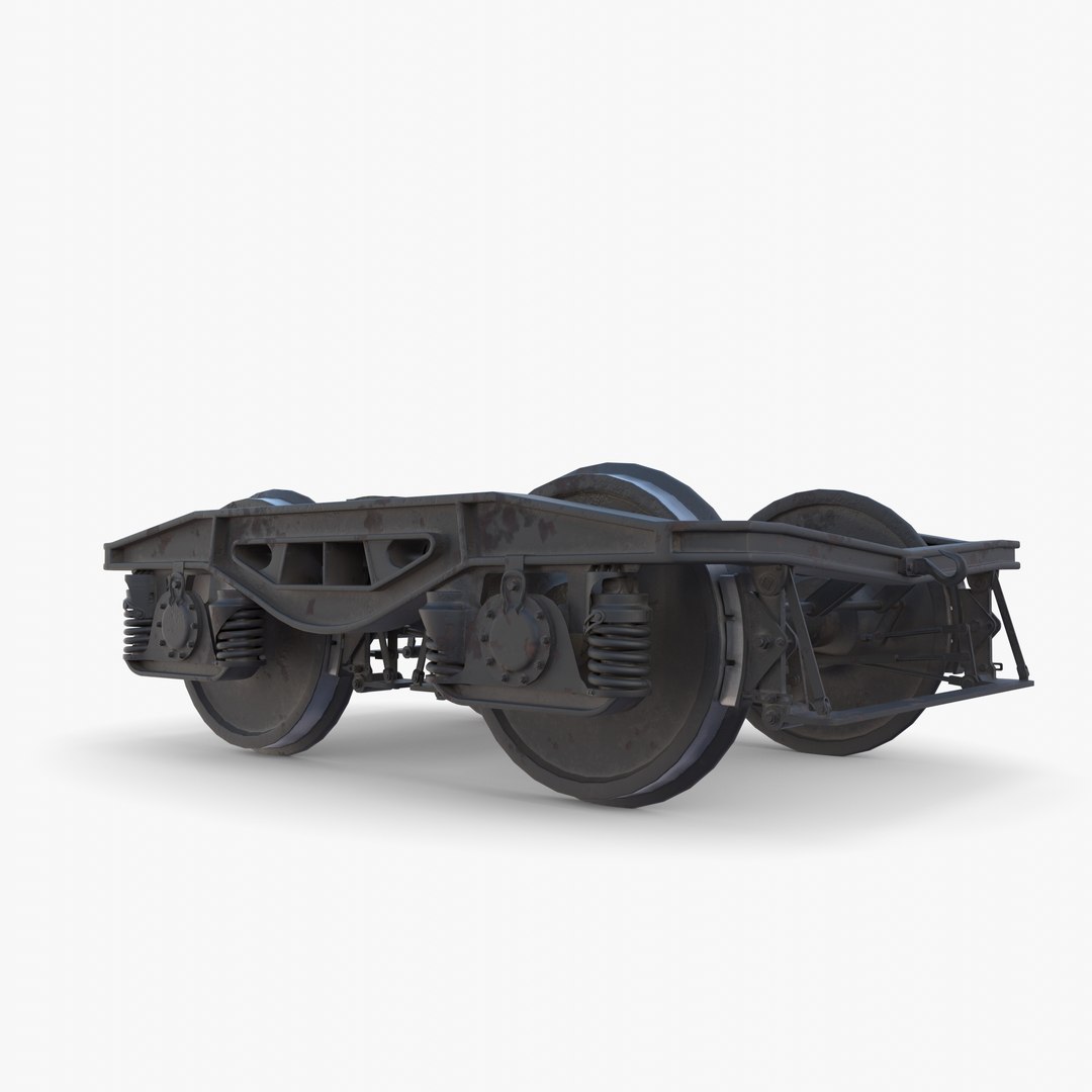 Train Car Bogie V2 3D Model - TurboSquid 2225668