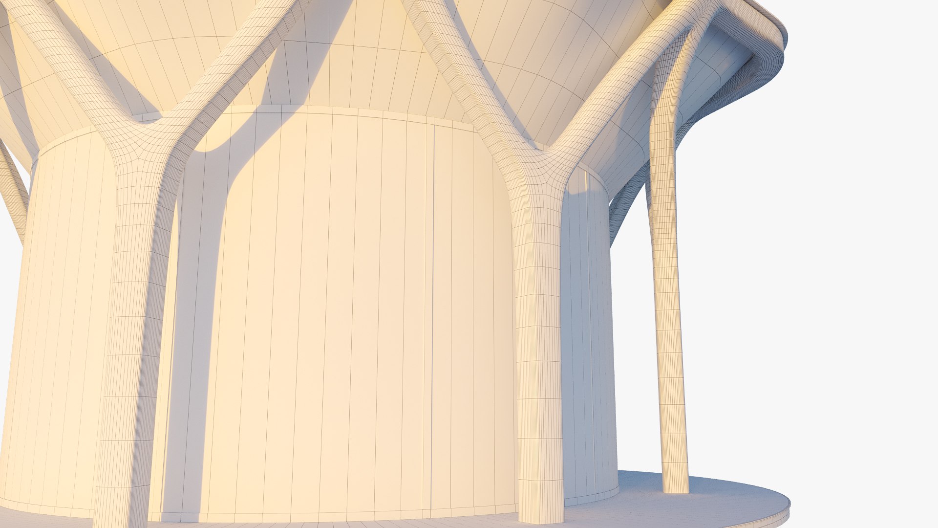 3D Model Parametric Cylindir Building - TurboSquid 2186617