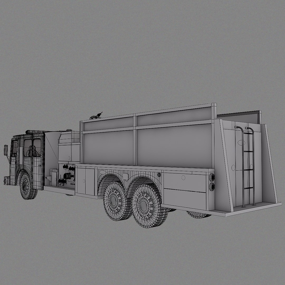 3D E Pumper Truck Model - TurboSquid 1309267