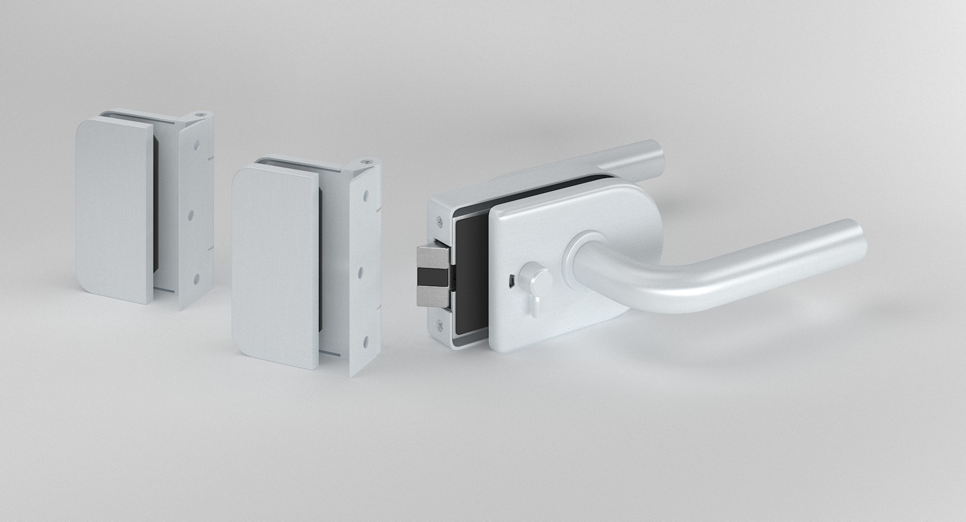 Lock Hinge Handle 3D - TurboSquid 1372852