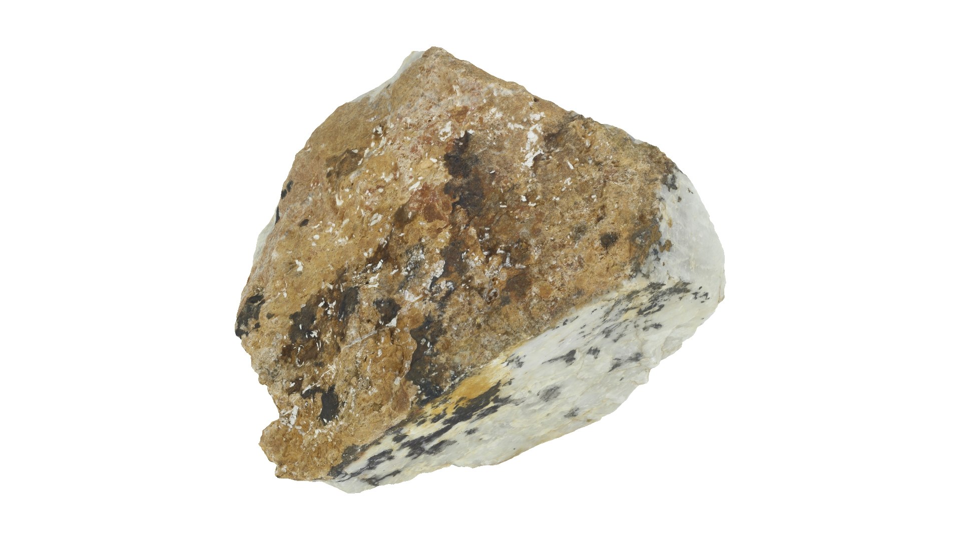 3D White and Yellow Rock Raw Scanned - TurboSquid 1794036