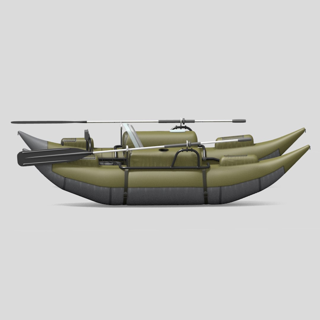 3d Model Inflatable Pontoon Boat