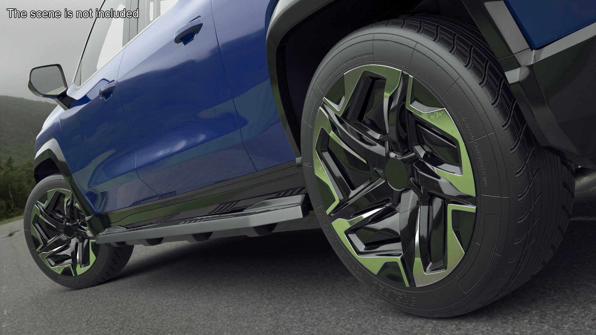 3D Model Vehicle Front Wheel With Suspension - TurboSquid 2374866