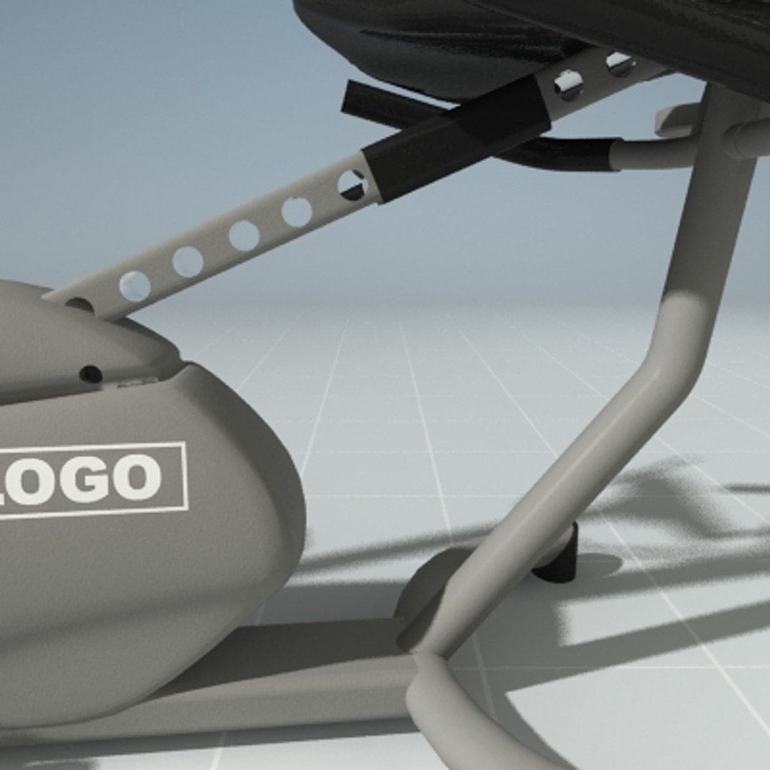 3d Model Recumbent Bike Precor