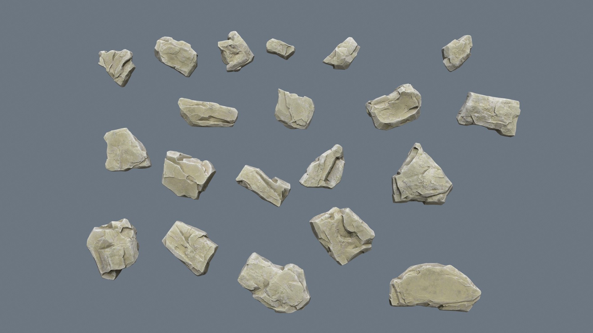 3D Sea Stones Model - TurboSquid 2515035