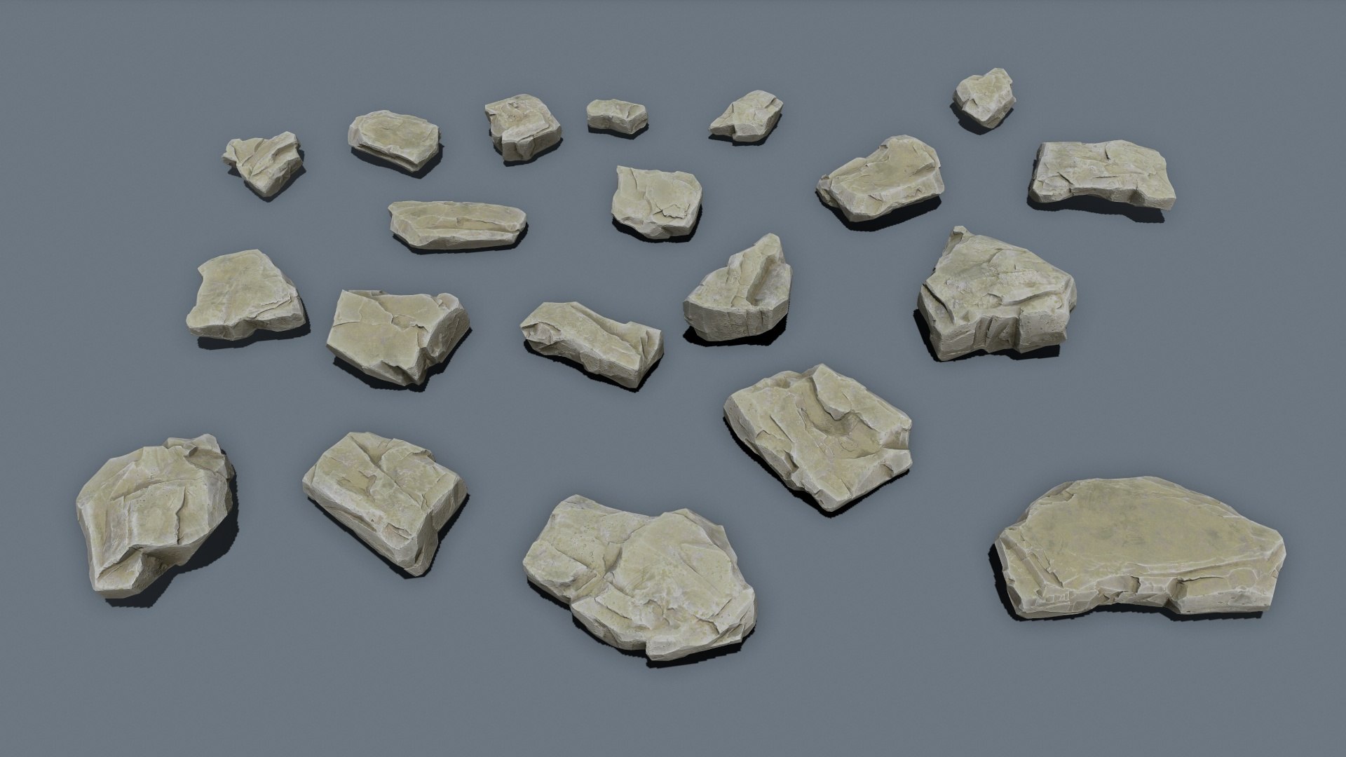 3D Sea Stones Model - TurboSquid 2515035