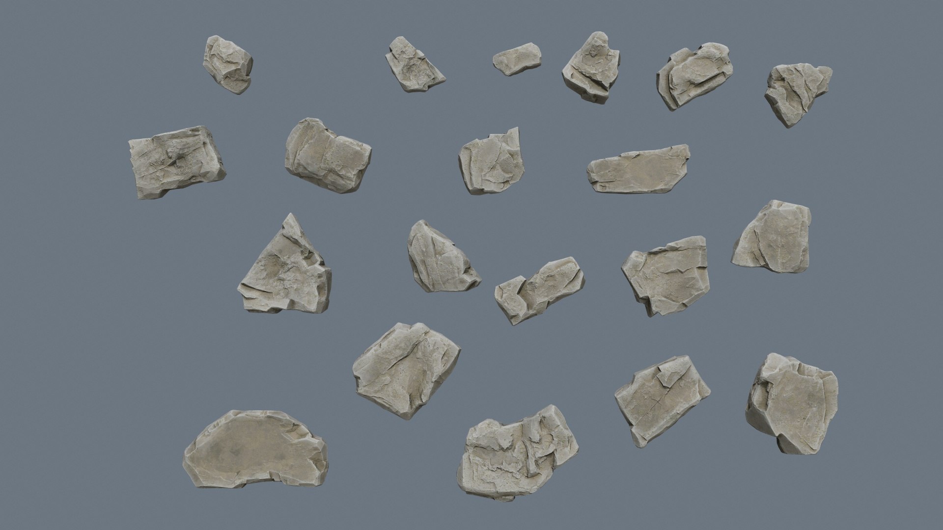 3D Sea Stones Model - TurboSquid 2515035