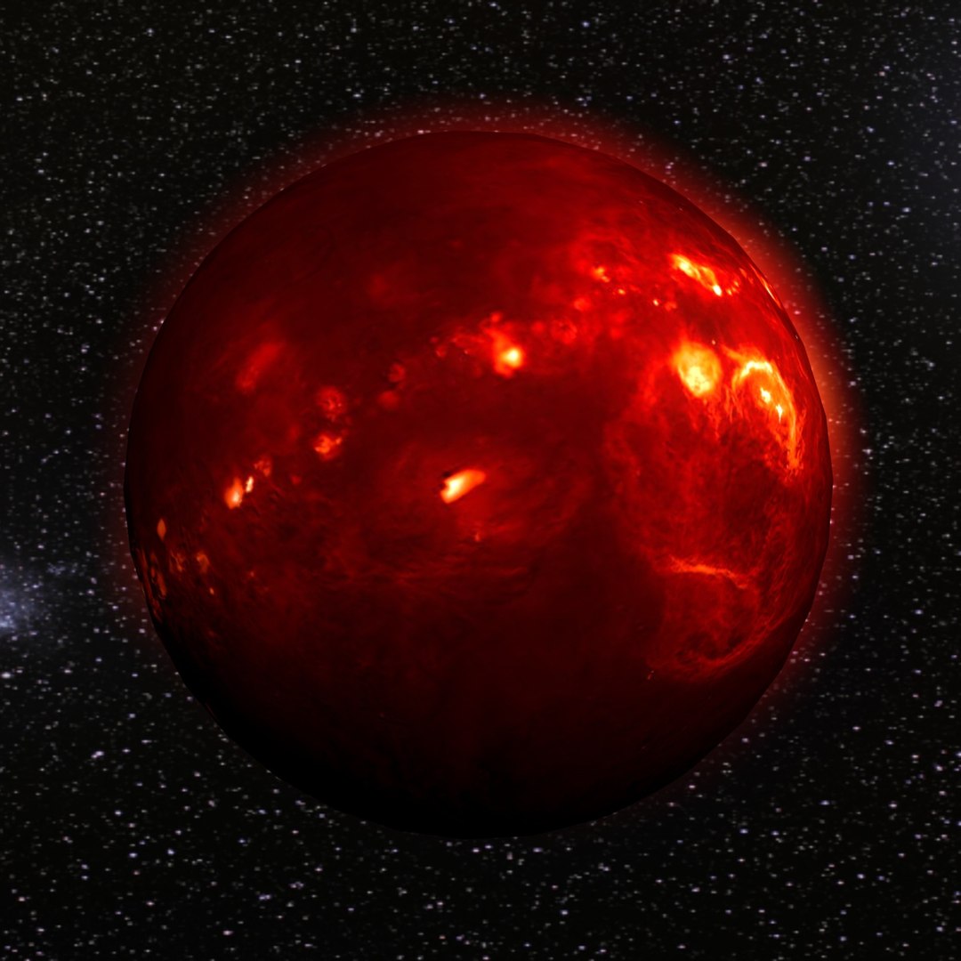Volcanic Planet 3d Model