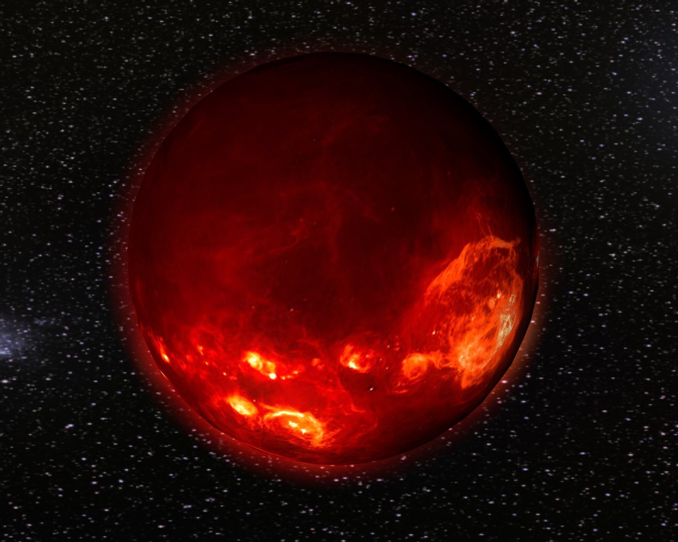 Volcanic Planet 3d Model