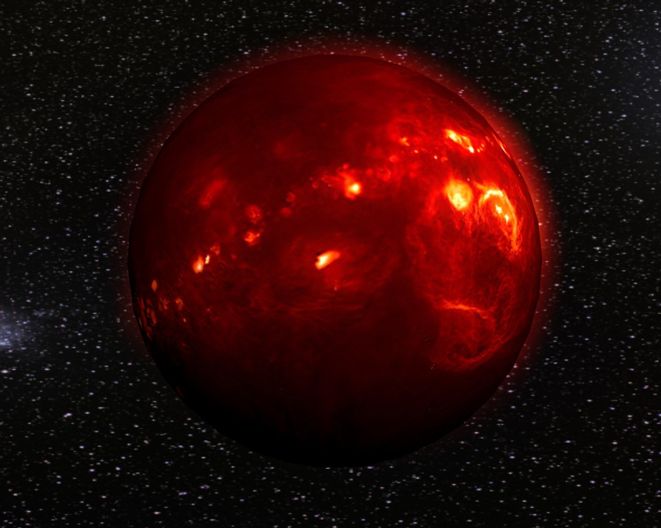Volcanic Planet 3d Model