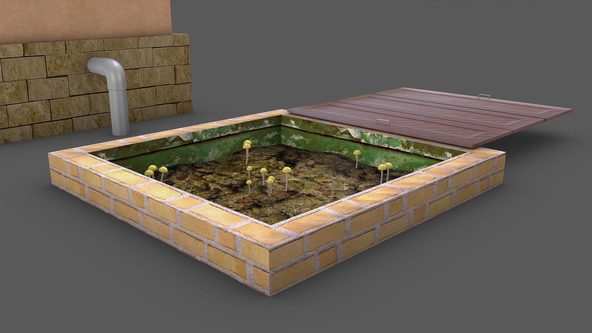 Compost Pit 3D Model - TurboSquid 1803262