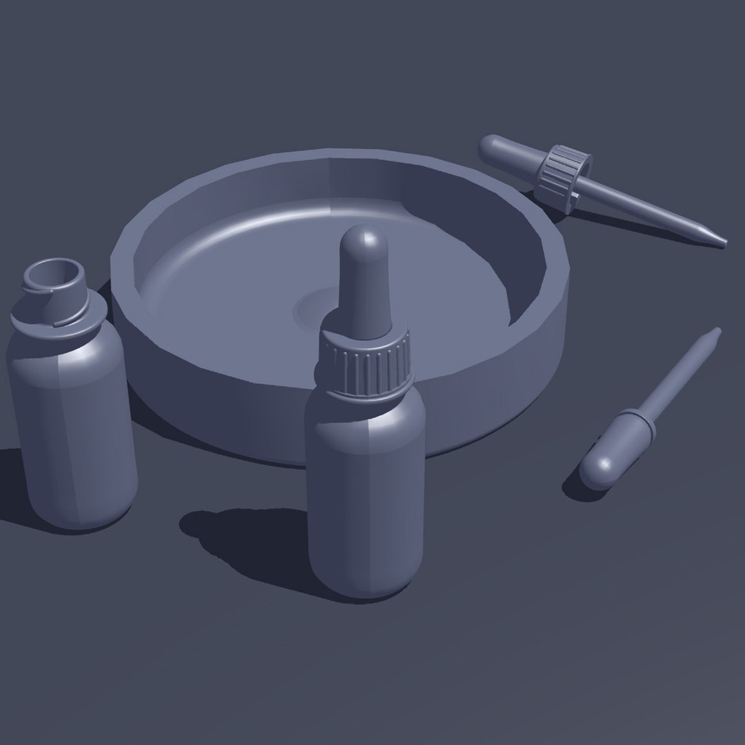 3d model eye dropper