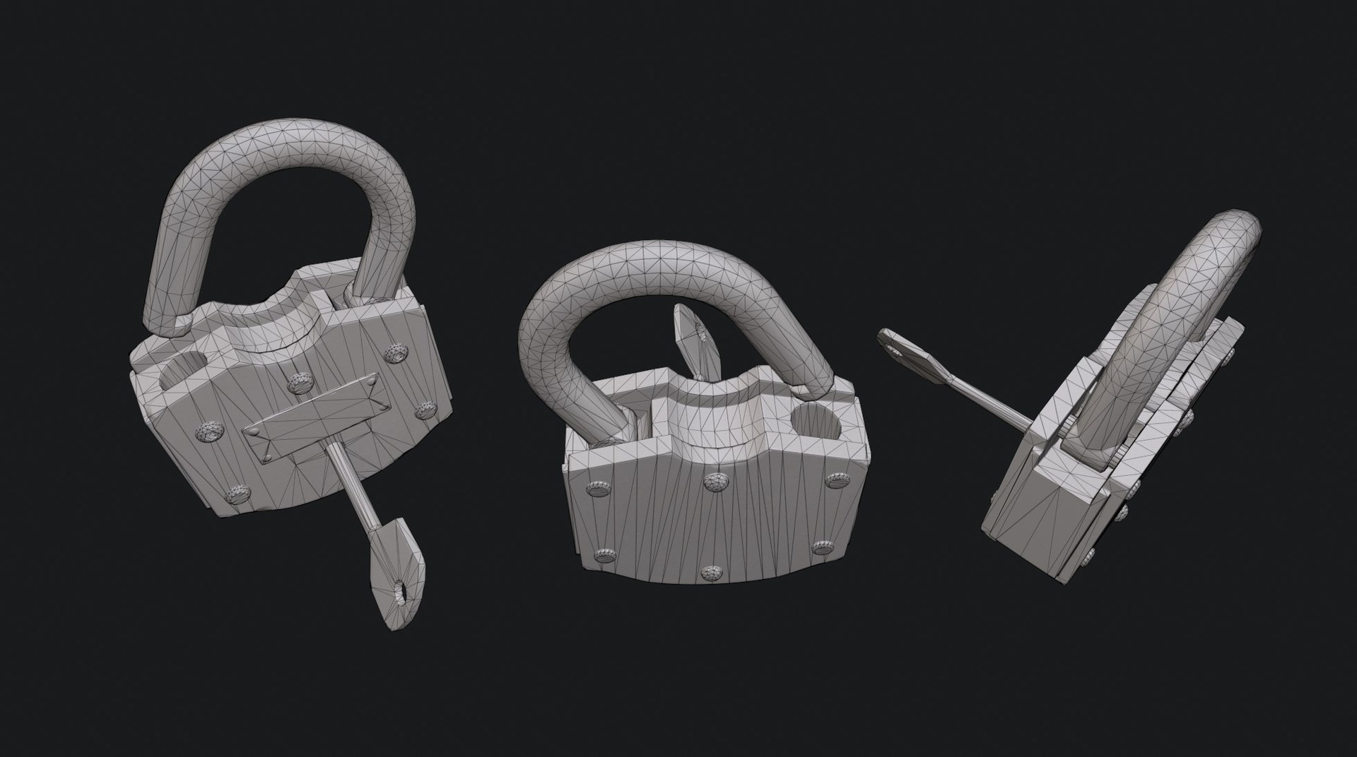 3D Padlock 4 Model - TurboSquid 2276078