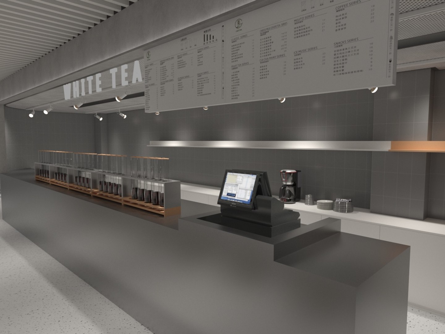 Milk Tea Shop 2 3D Model - TurboSquid 2049479