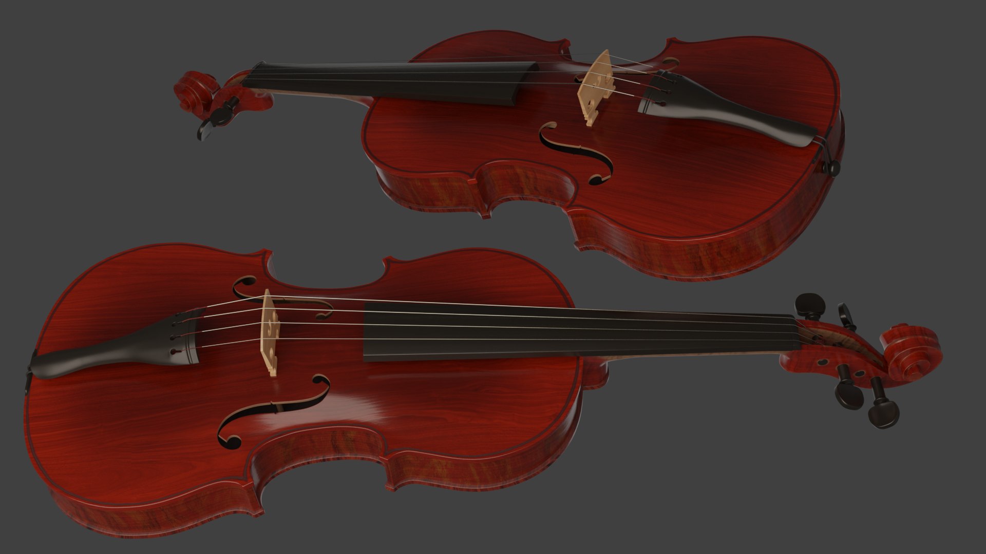 Violin Model - TurboSquid 2201737