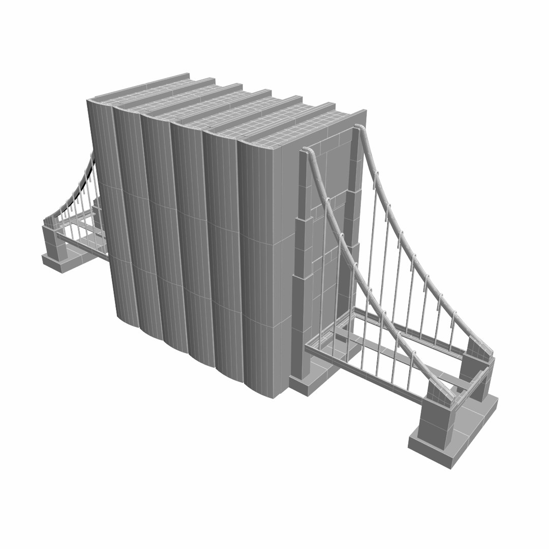 Bridge Bookends Model - TurboSquid 1536051