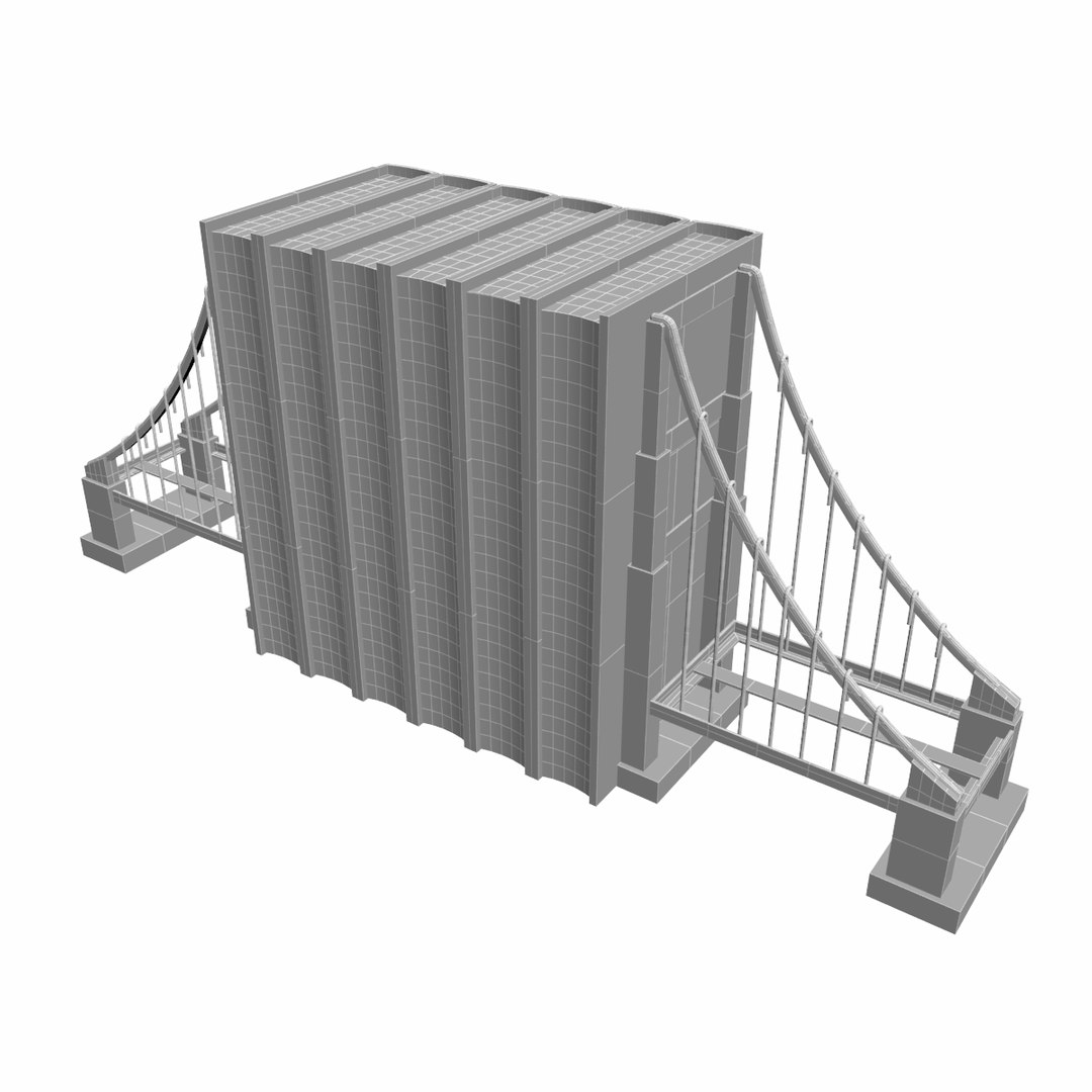 Bridge Bookends Model - TurboSquid 1536051