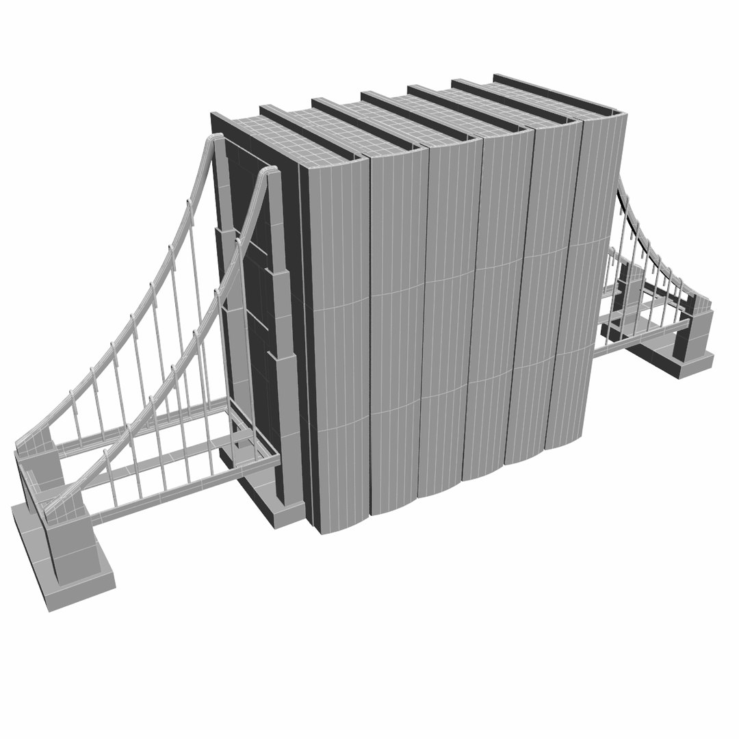 Bridge Bookends Model - TurboSquid 1536051