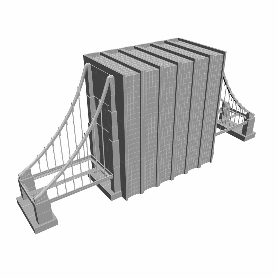 Bridge Bookends Model - TurboSquid 1536051