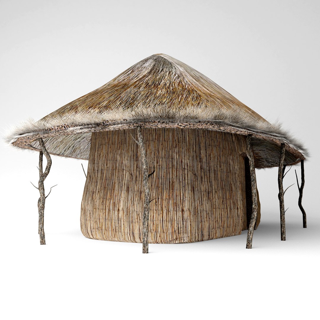Thatch Hut 3D Model - TurboSquid 1535633