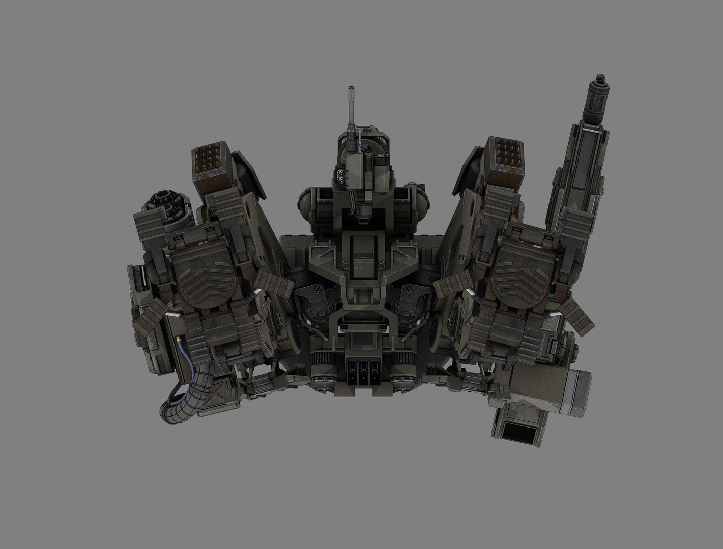 MW Mech Tank-2 3D Model - TurboSquid 1745547